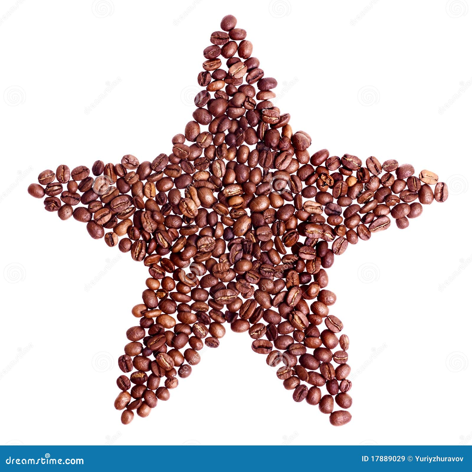 Star from Coffee Beans Isolated Stock Image - Image of premium, macro ...