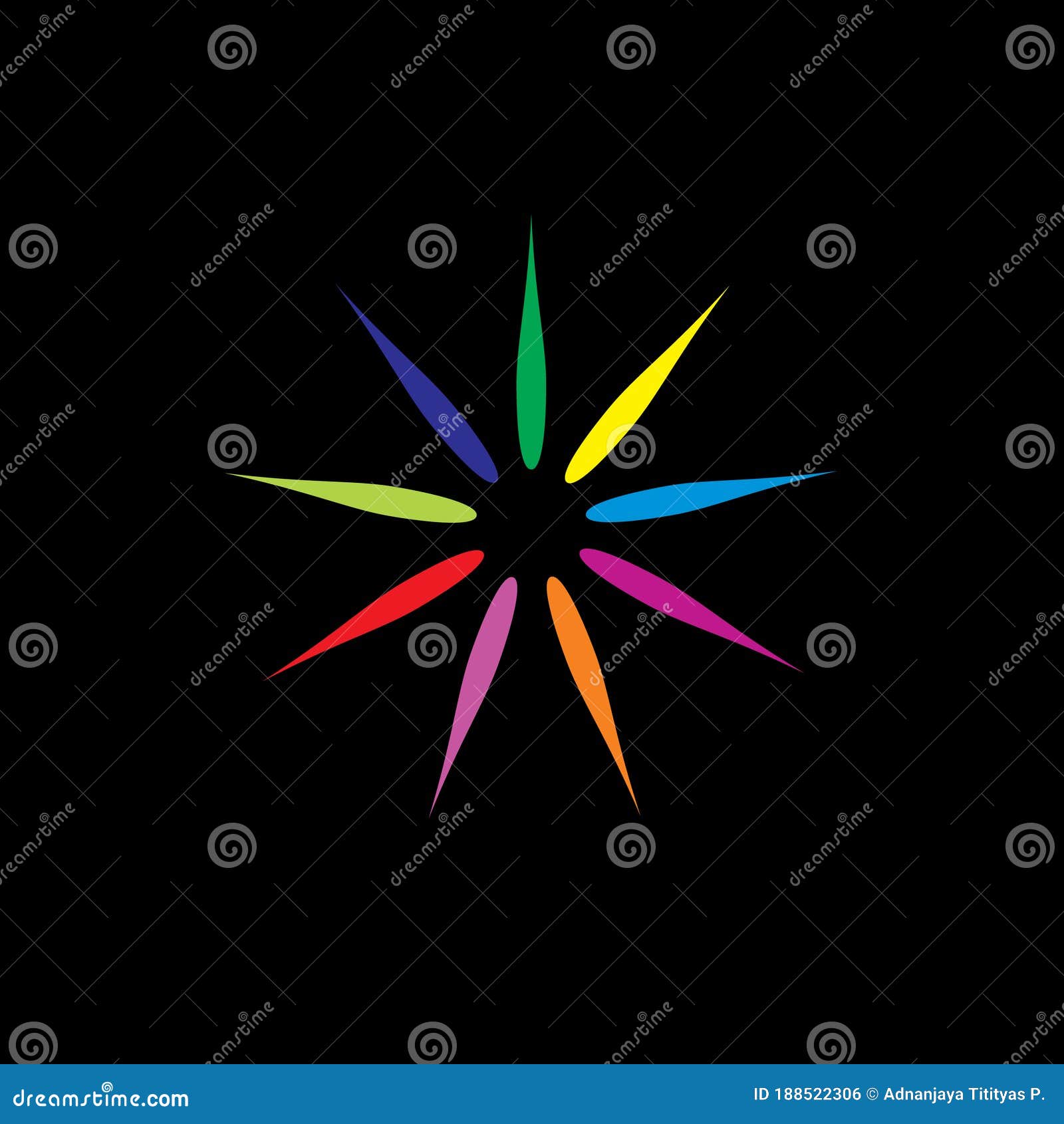 Star Colorful Simple Logo Vector Stock Vector - Illustration of burst ...