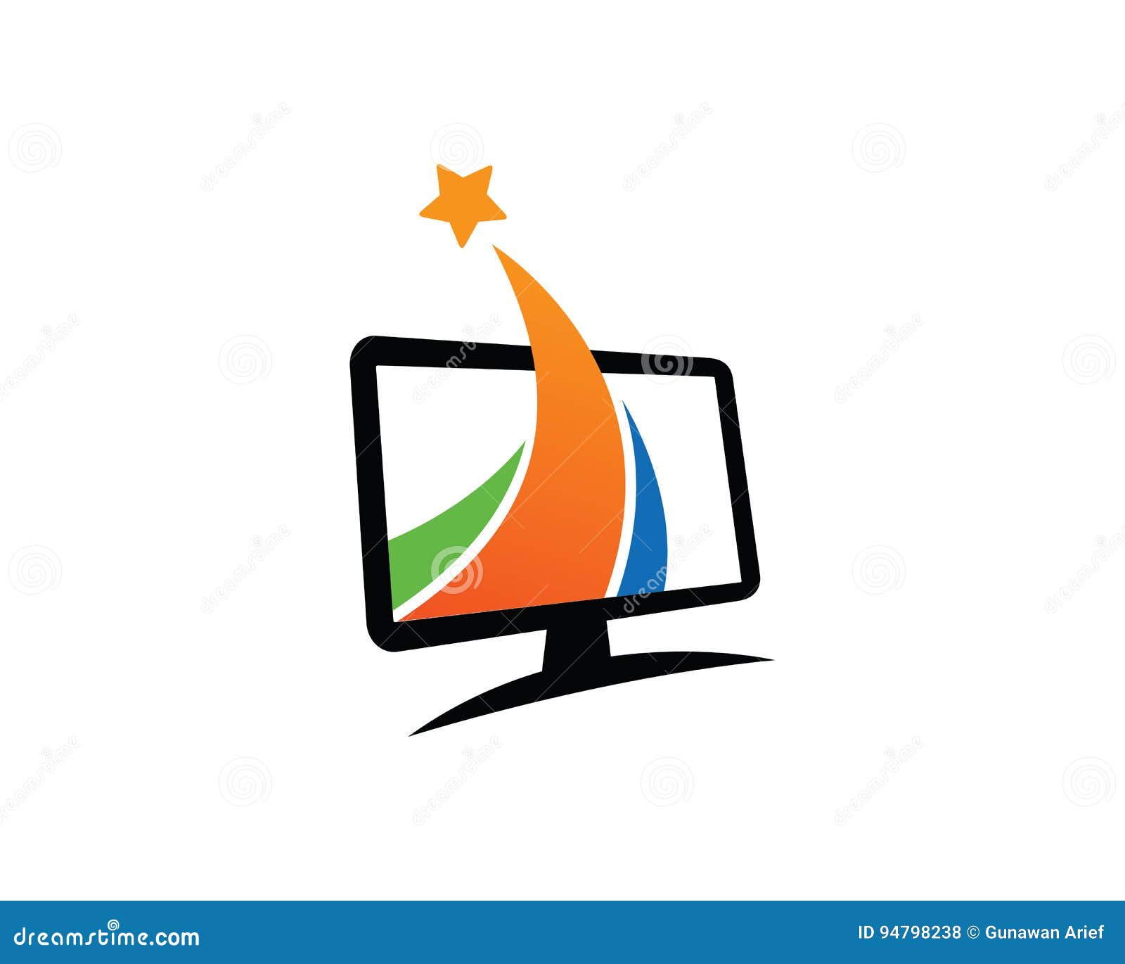 Star Comp Logo Template Design Vector, Emblem, Design Concept, Creative ...