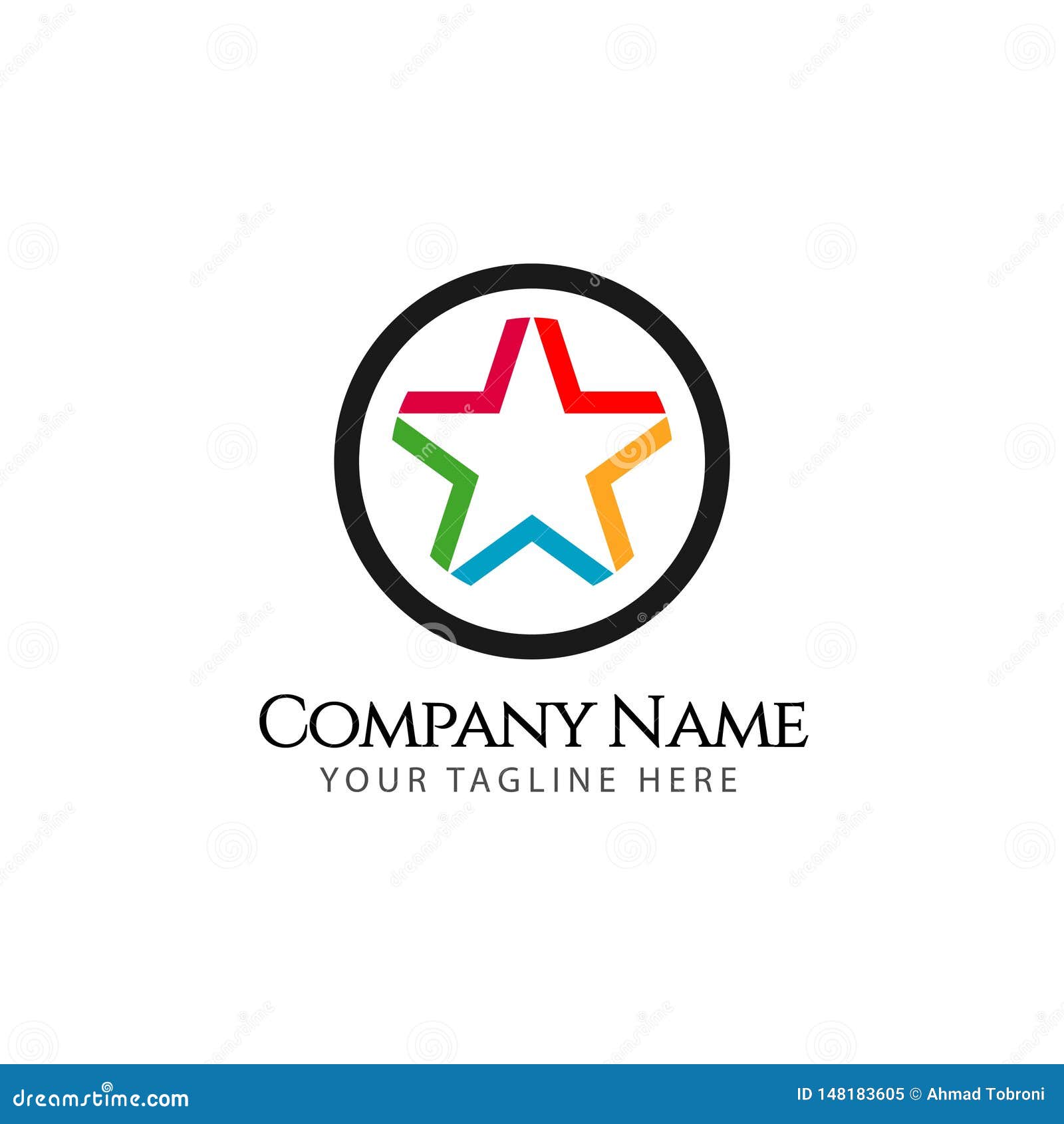 Star Company Logo Vector Template Design Illustration Stock Vector ...