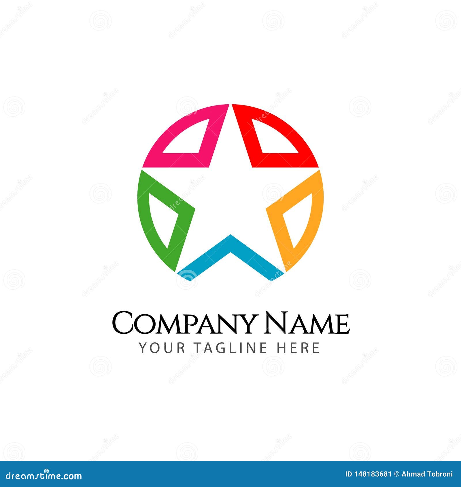 Star Company Logo Vector Template Design Illustration Stock Vector ...