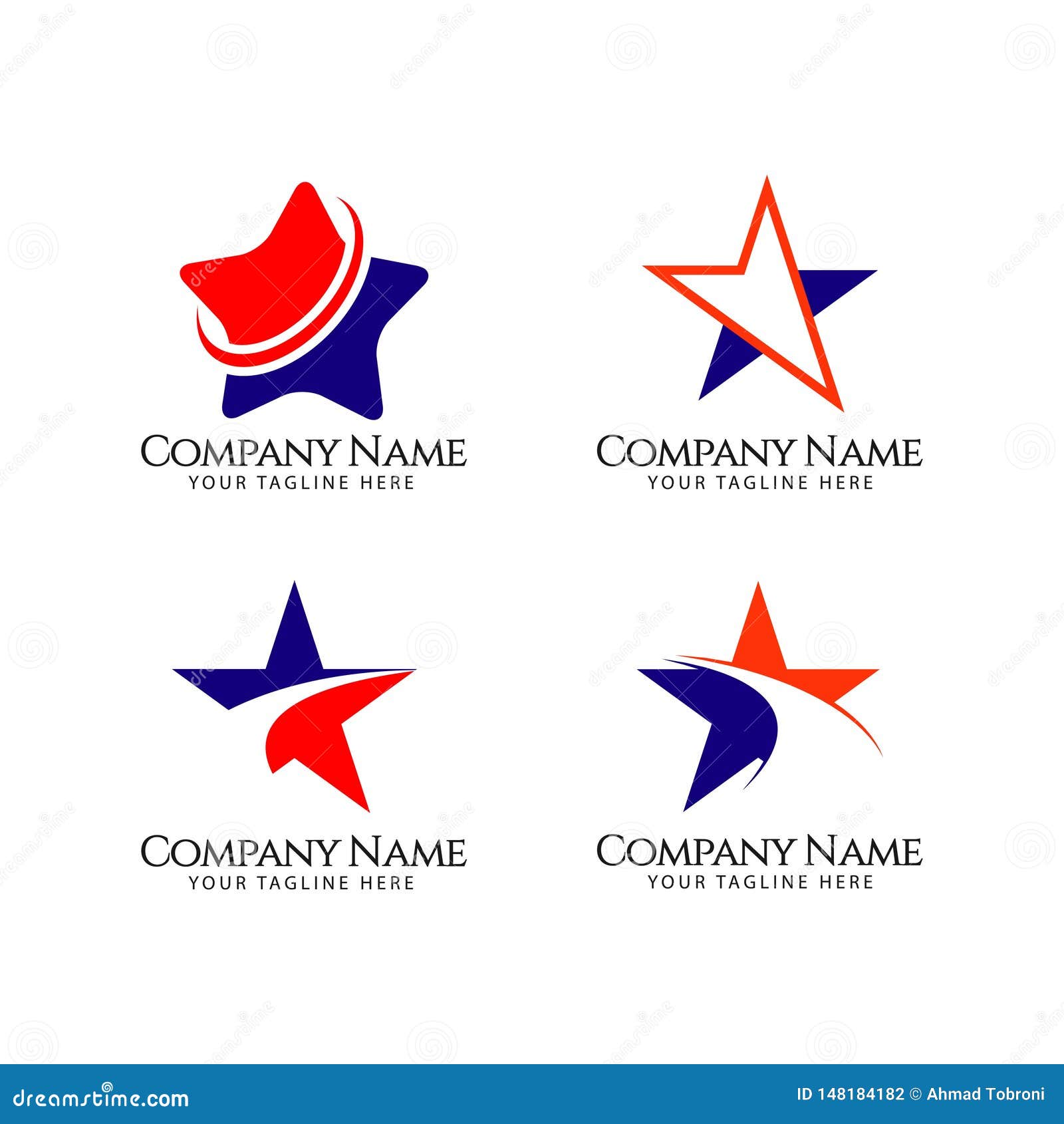 Star Company Logo Vector Template Design Illustration Stock Vector ...