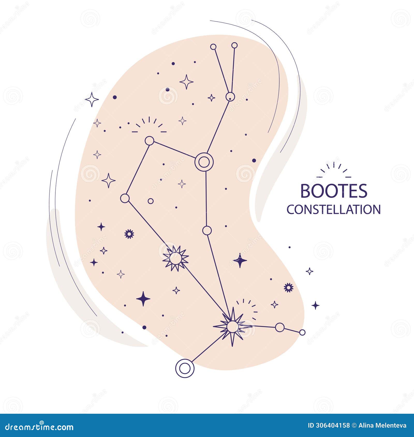 Bootes Star Constellation, Herdsman Constellation Stock Photo ...