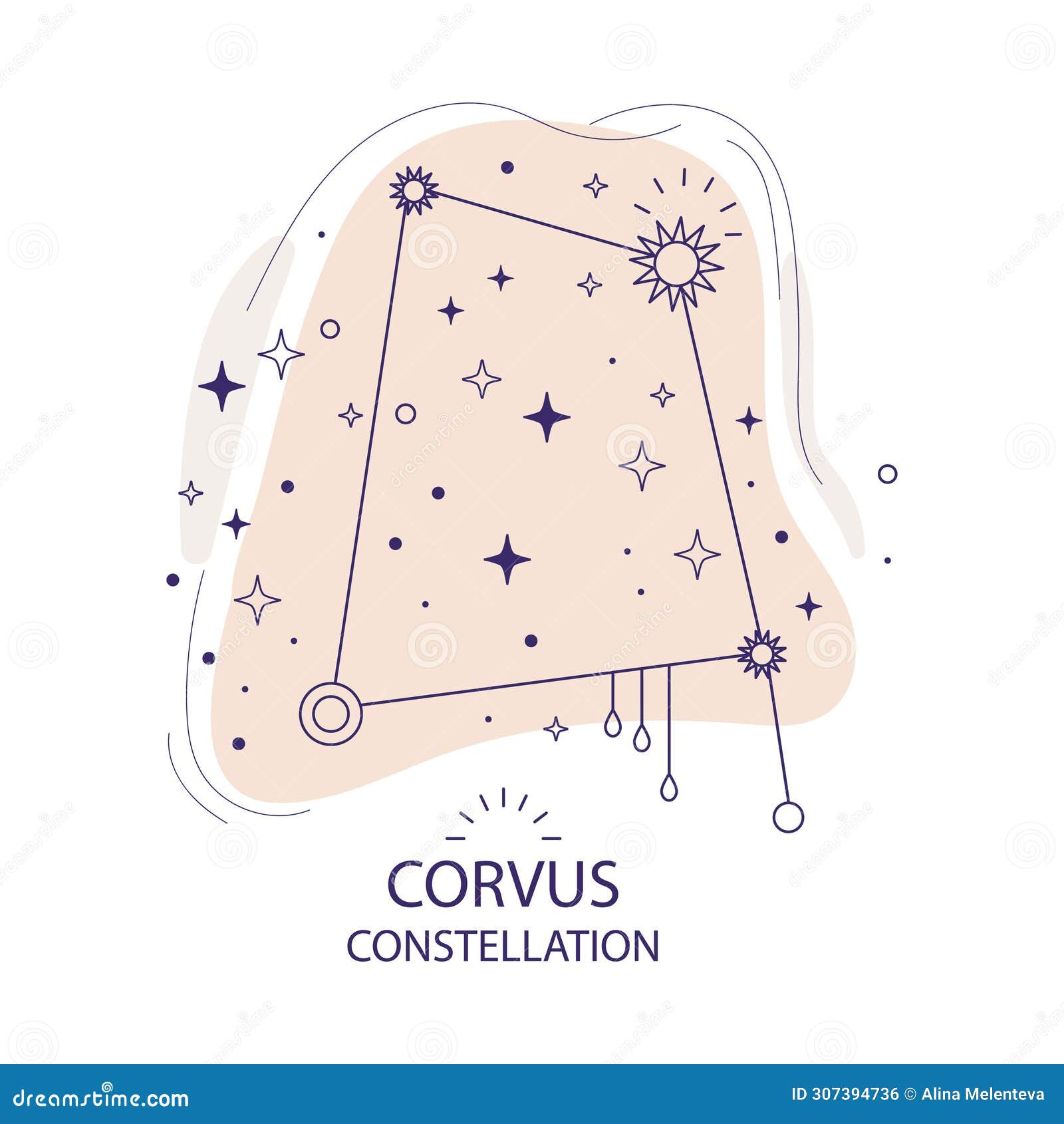 Corvus Star Constellation, Night Sky, Cluster Of Stars, Deep Space ...