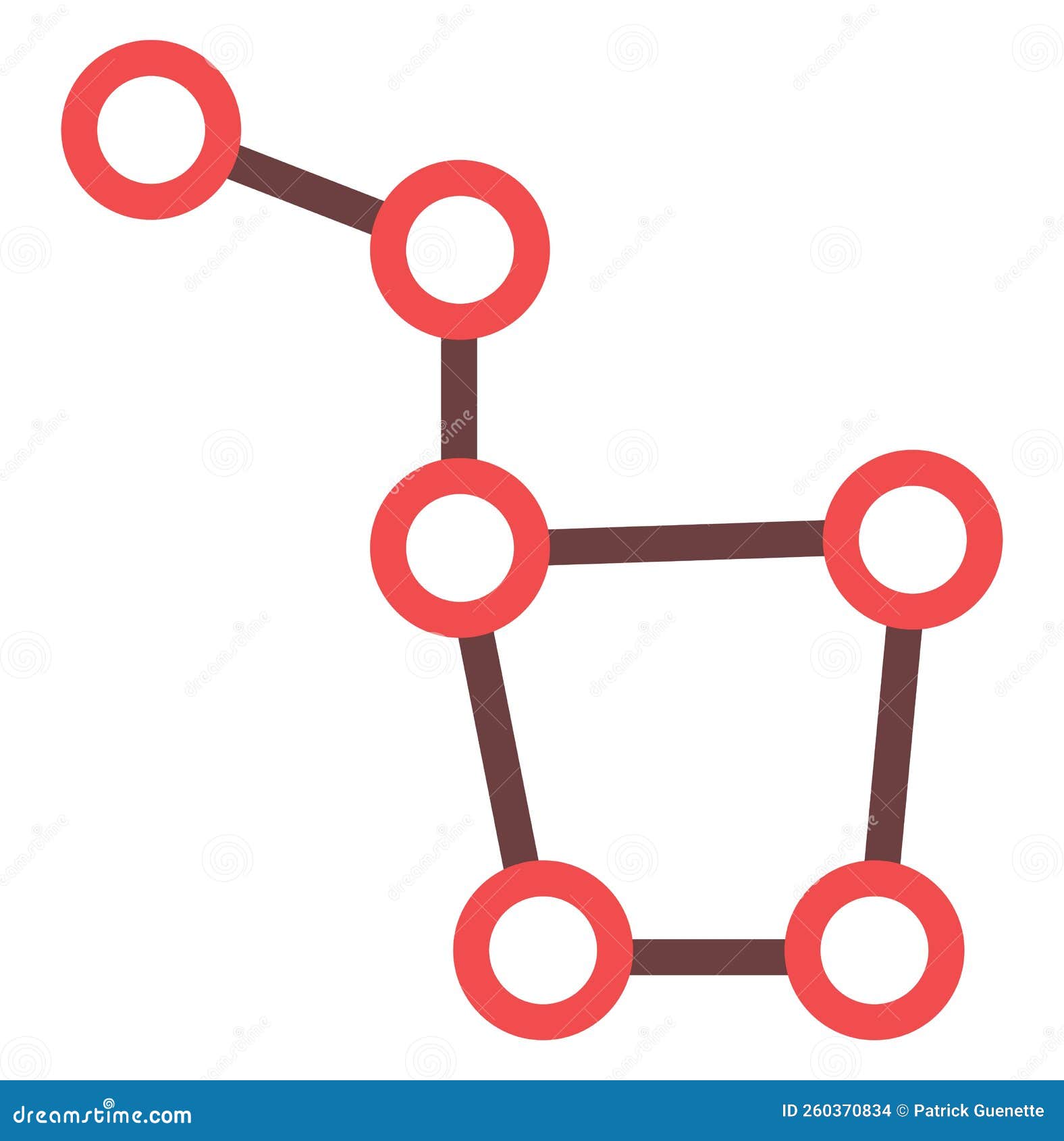 Star constellation, icon stock vector. Illustration of background ...