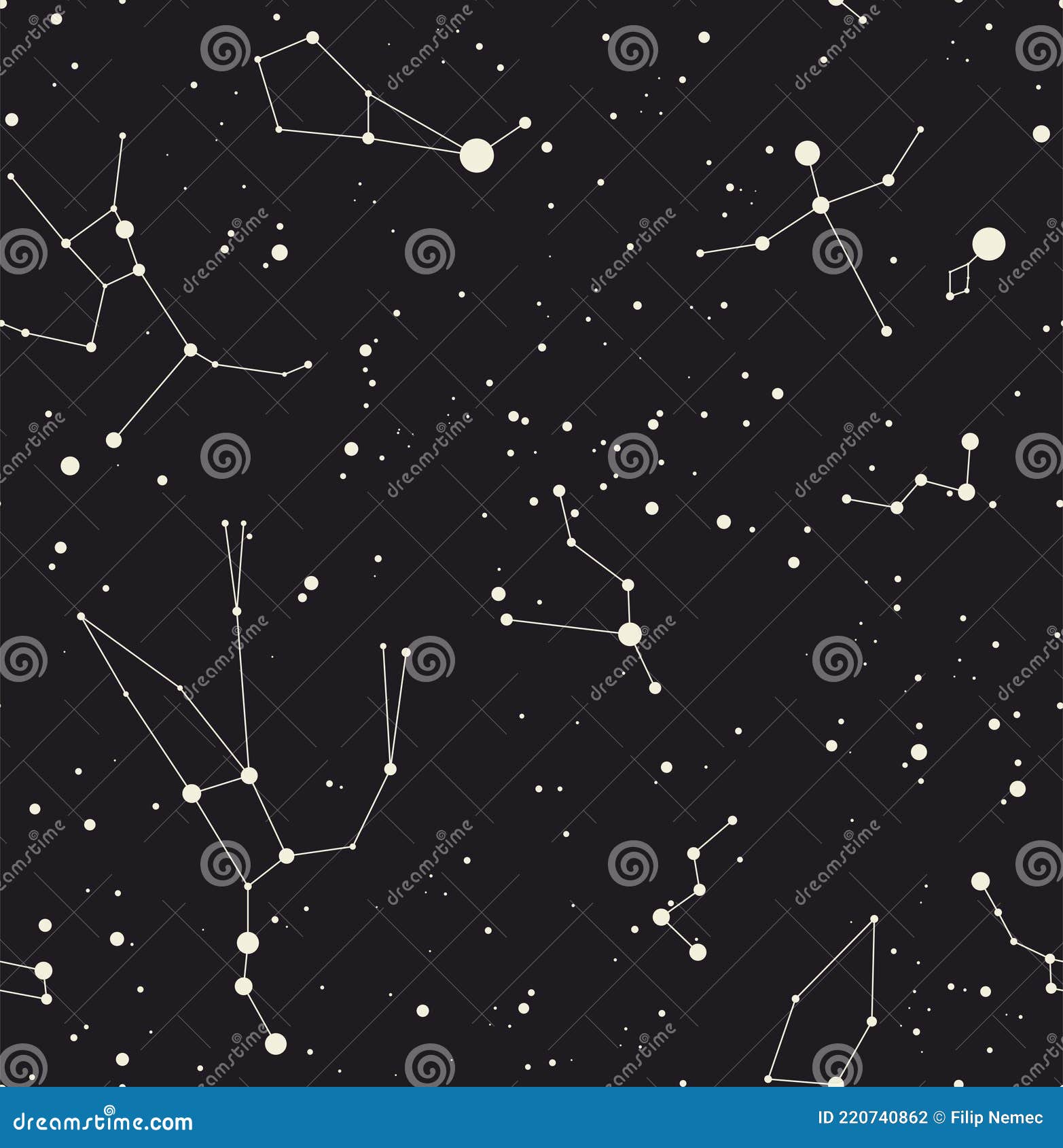 Star constellation vector stock illustration. Illustration of astronomy ...