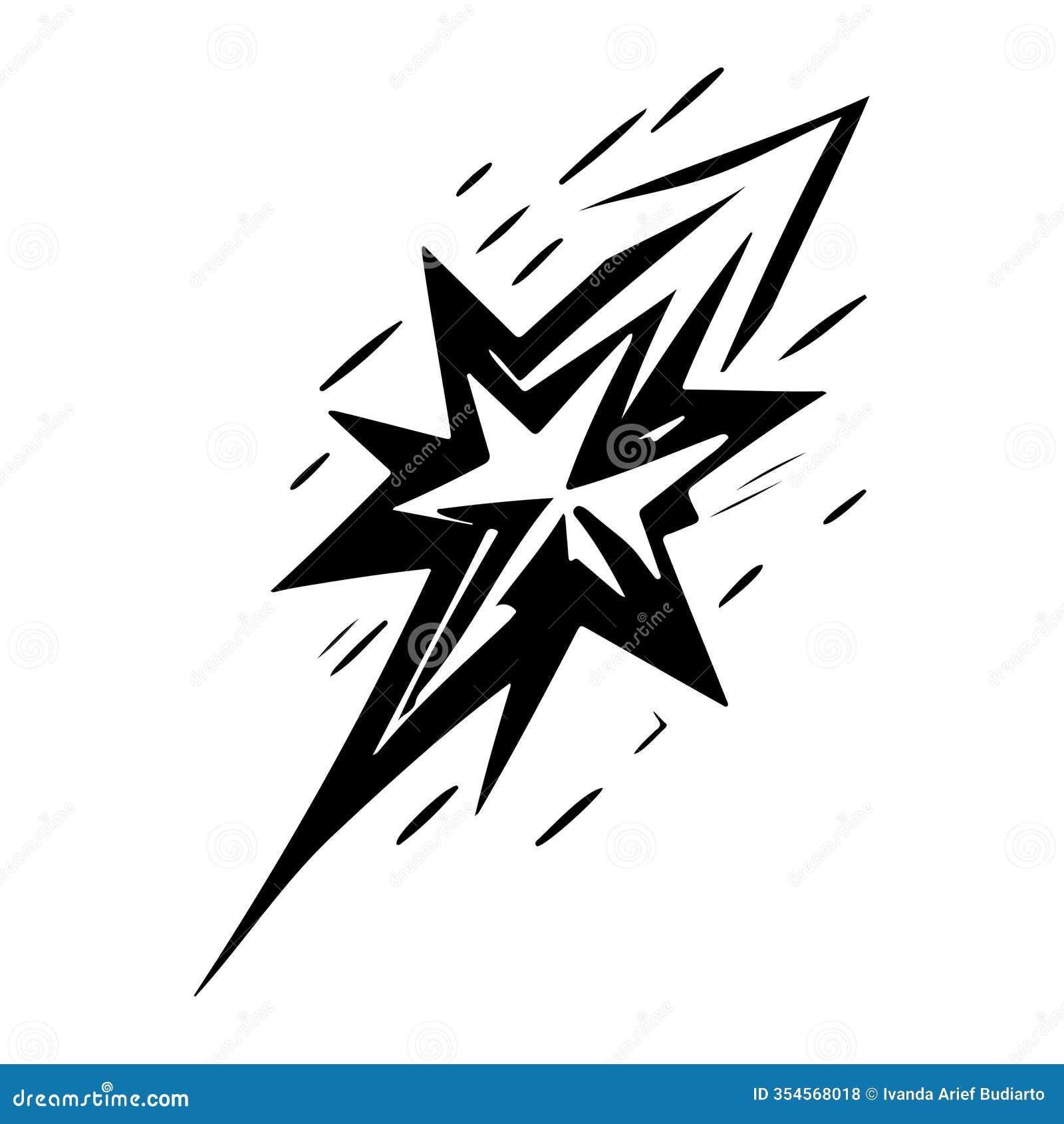 Star Cosmos Icon Hand Draw Black Colour Space Logo Symbol Perfect Stock ...