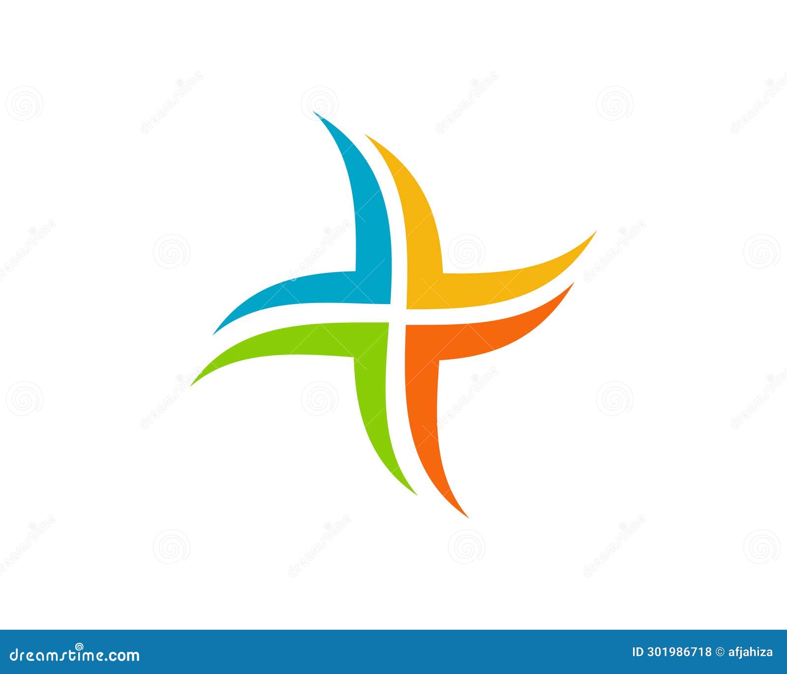 Star Cross Logo Icon Template Stock Illustration - Illustration of ...
