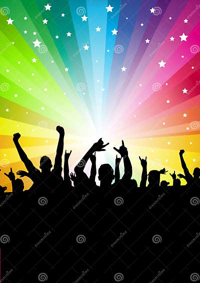Star Crowd Background stock vector. Illustration of city - 8578065