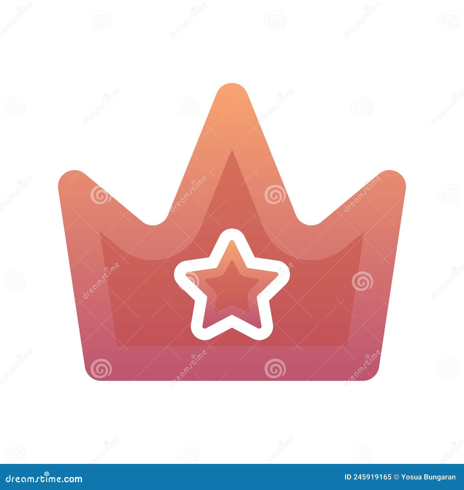 Star Crown Gradient Logo Design Template Icon Stock Vector ...