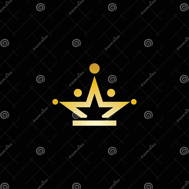 Star Crown logo template stock illustration. Illustration of royal ...