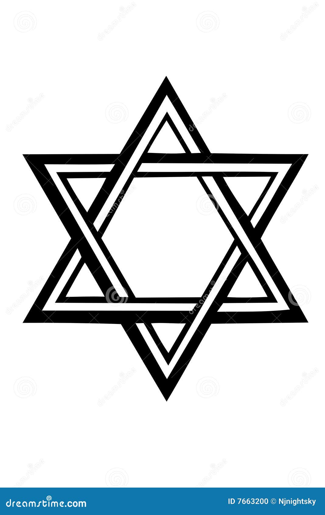 Star of david stock vector. Illustration of religion, point - 7663200