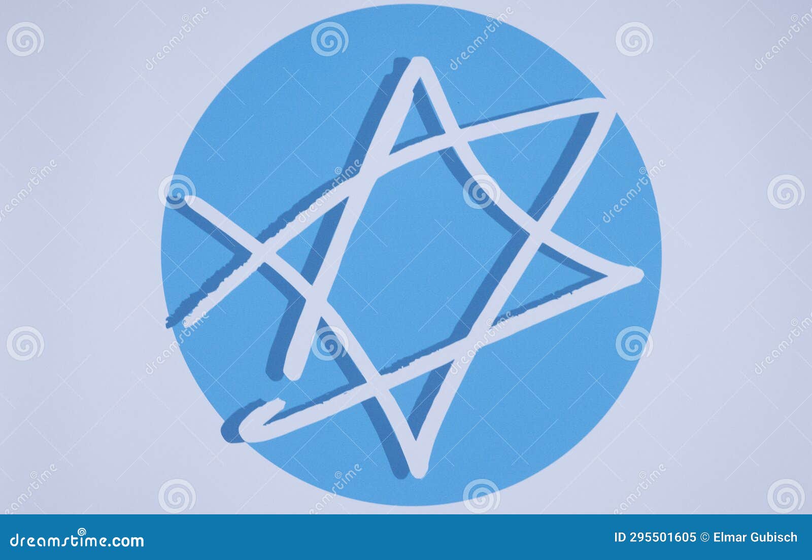 The Star of David As Symbol for Judaism Editorial Image - Image of ...