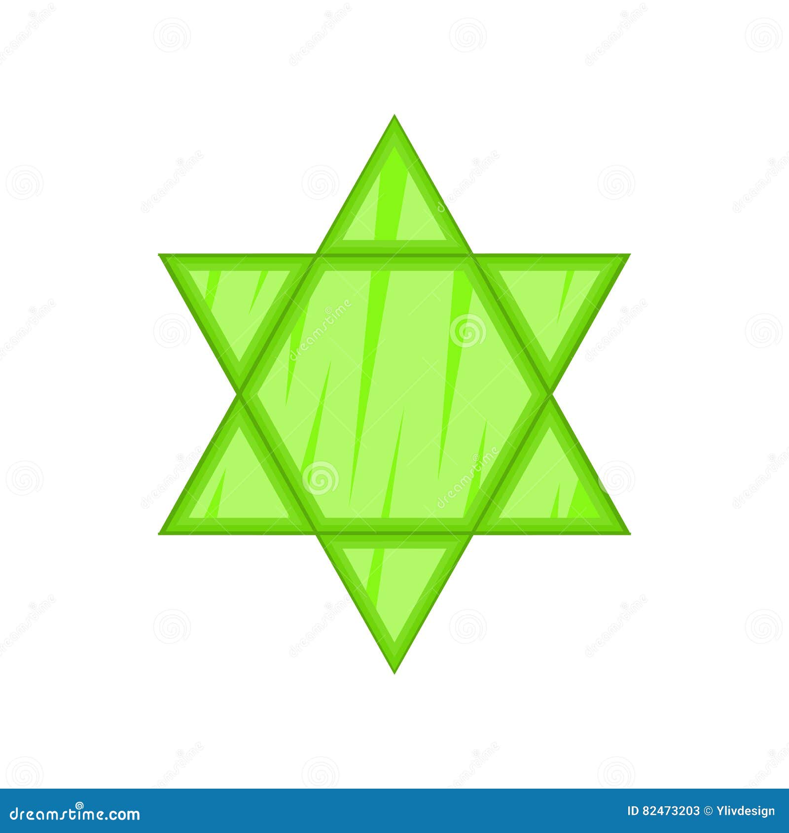 Star of David Icon, Cartoon Style Stock Vector - Illustration of david ...