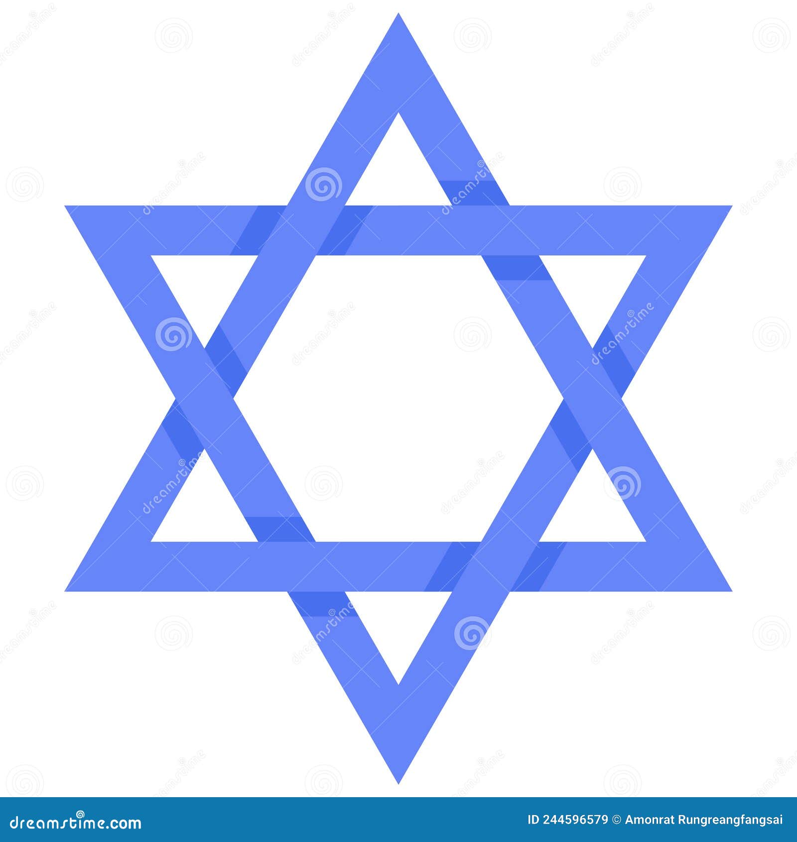 Star of David Icon, Passover Related Vector Illustration Stock Vector ...