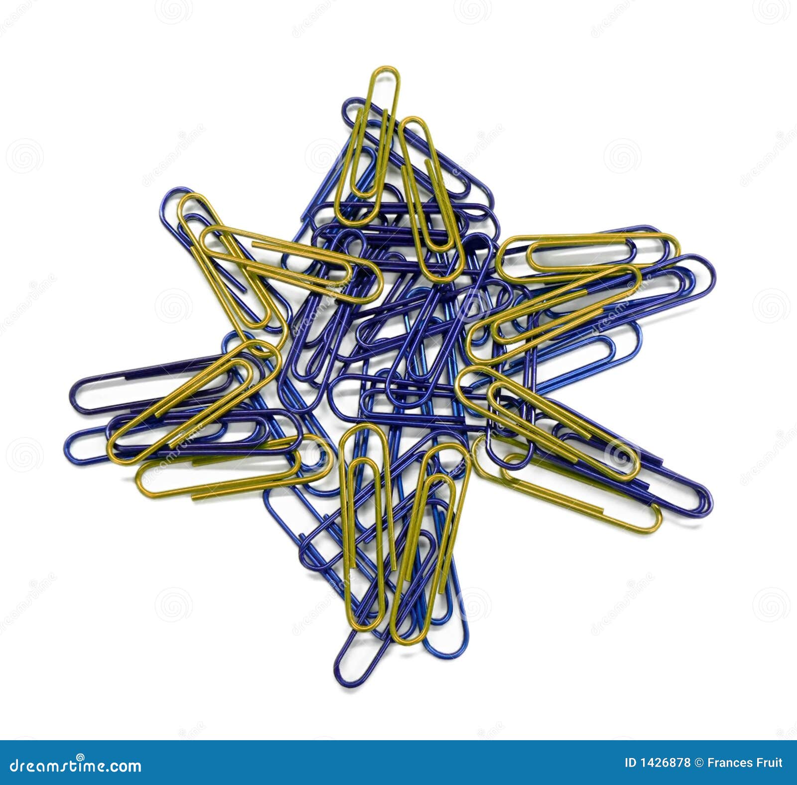 Star of David Made from Paperclips Stock Photo - Image of holiday ...