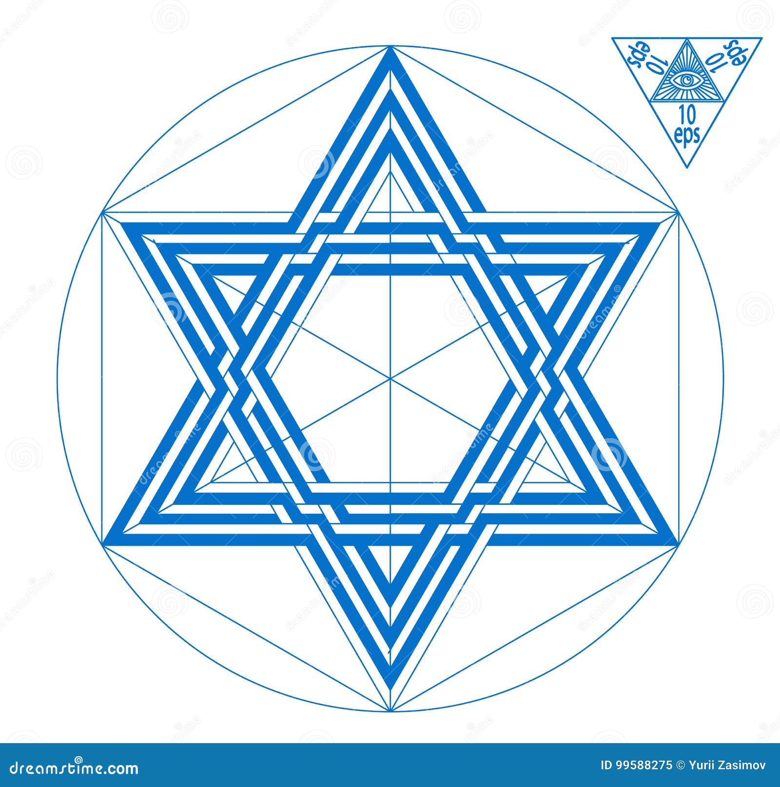 Star of David Shield of David Stock Vector - Illustration of judaic ...