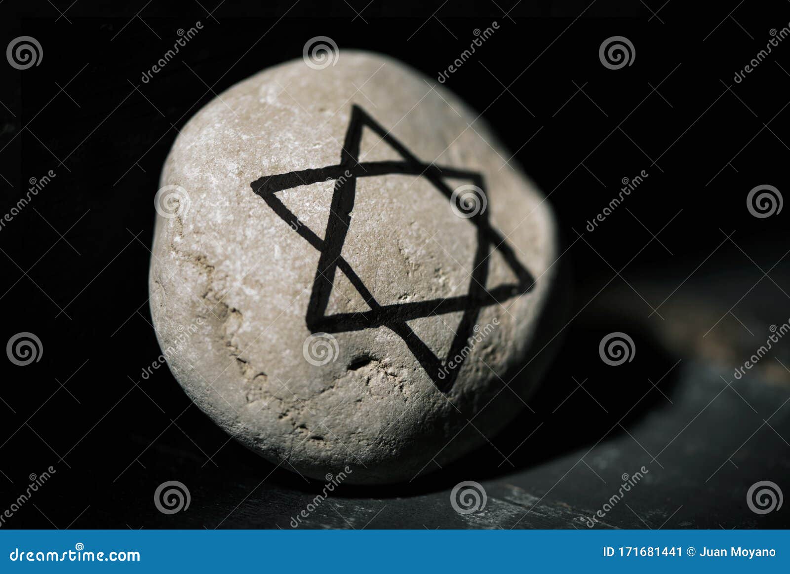 The Star of David in a Stone Stock Image - Image of religion, icon ...