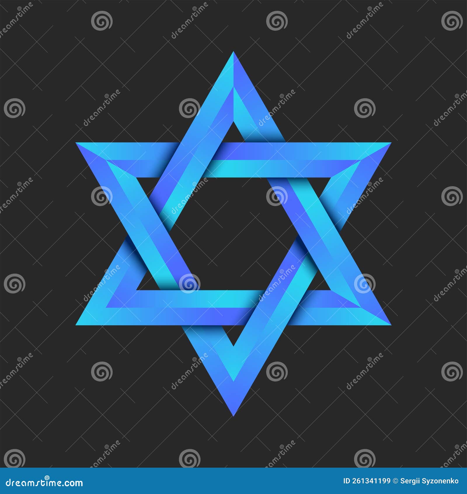 Star of David is a Symbol of Both Jewish Identity and Judaism 3d Effect ...