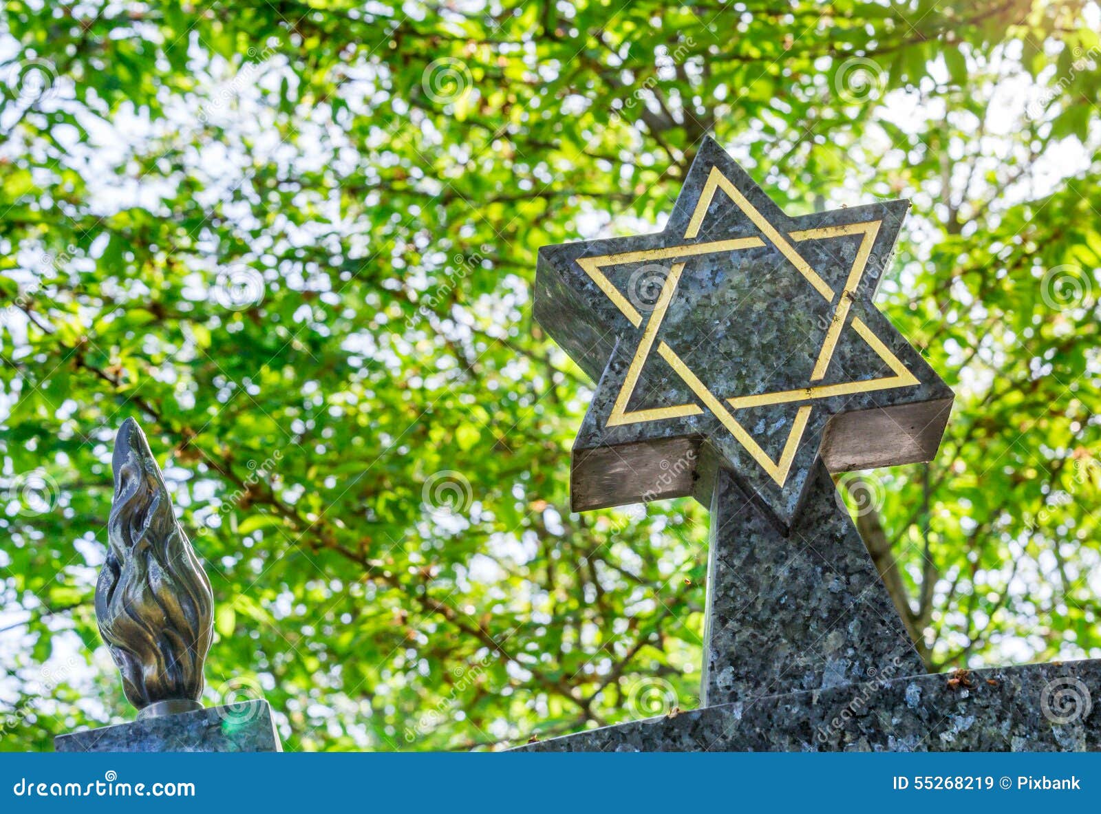 Star of David on the Tombstone Stock Image - Image of judaica, cemetery ...