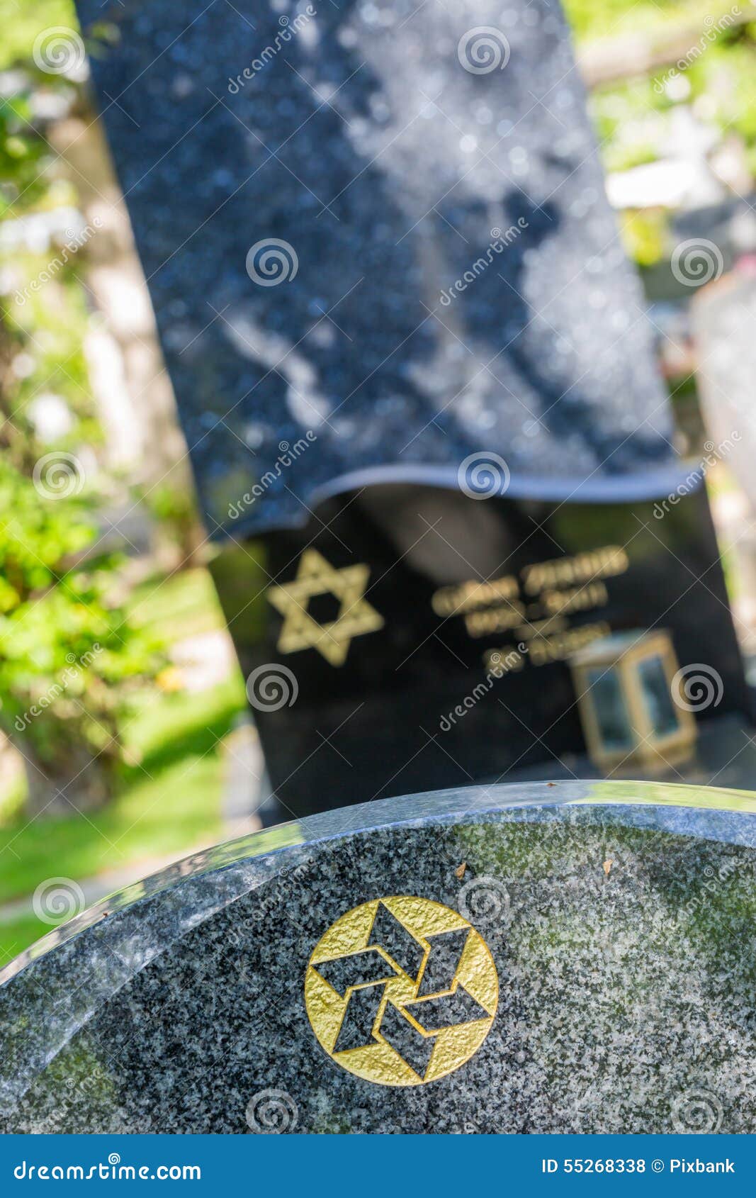 Star of David on the Tombstone Stock Photo - Image of funeral, customs ...