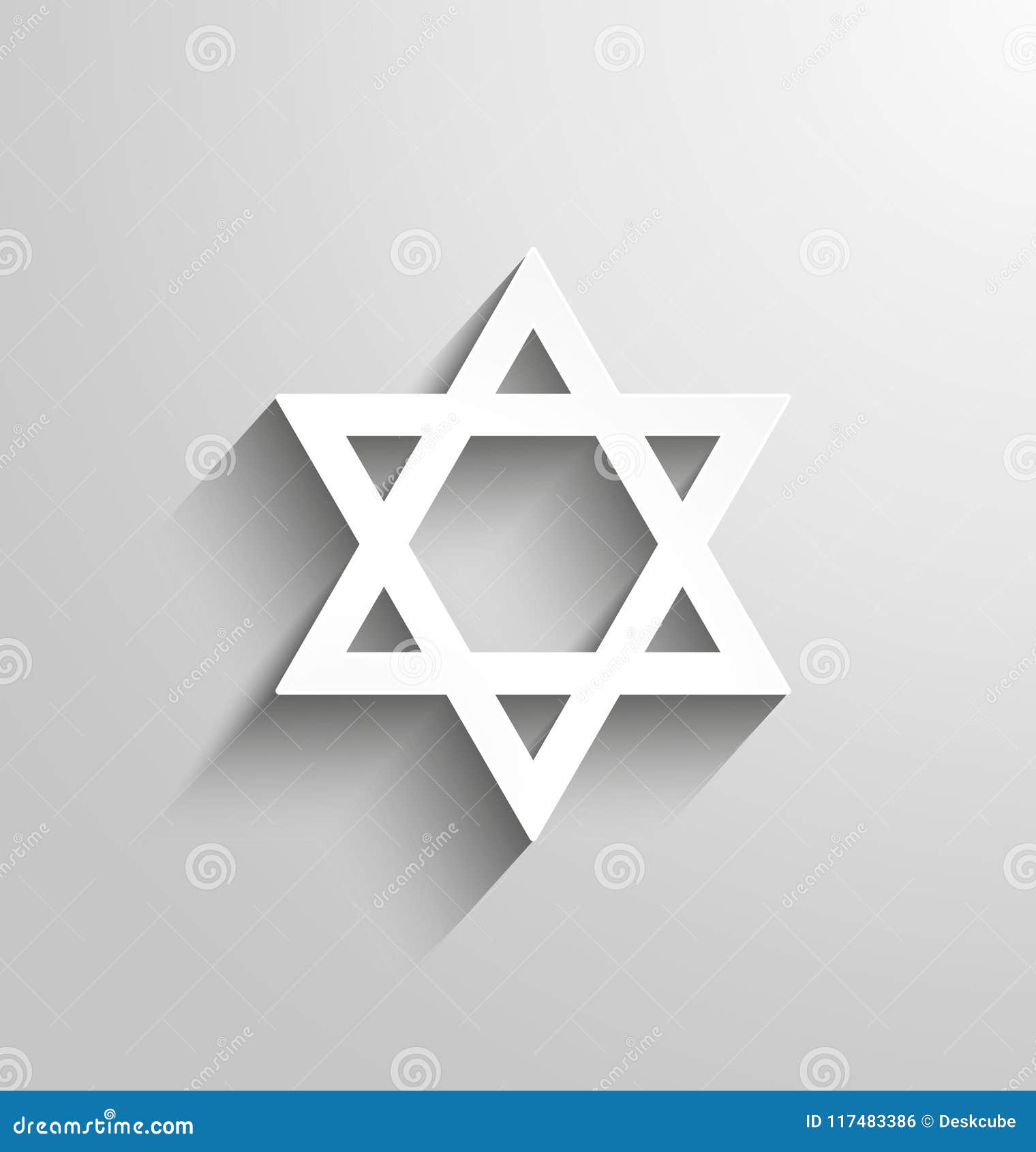 White Star of David Illustration. Vector Design Stock Vector ...
