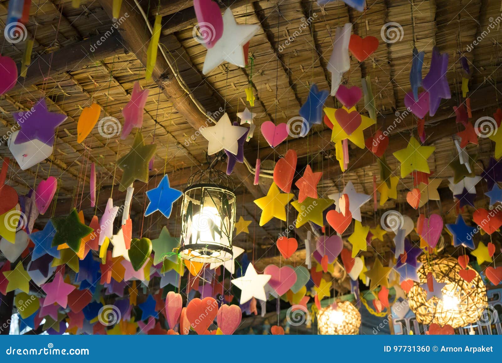 Star Decoration Interior Design Stock Photo - Image of wallpaper ...