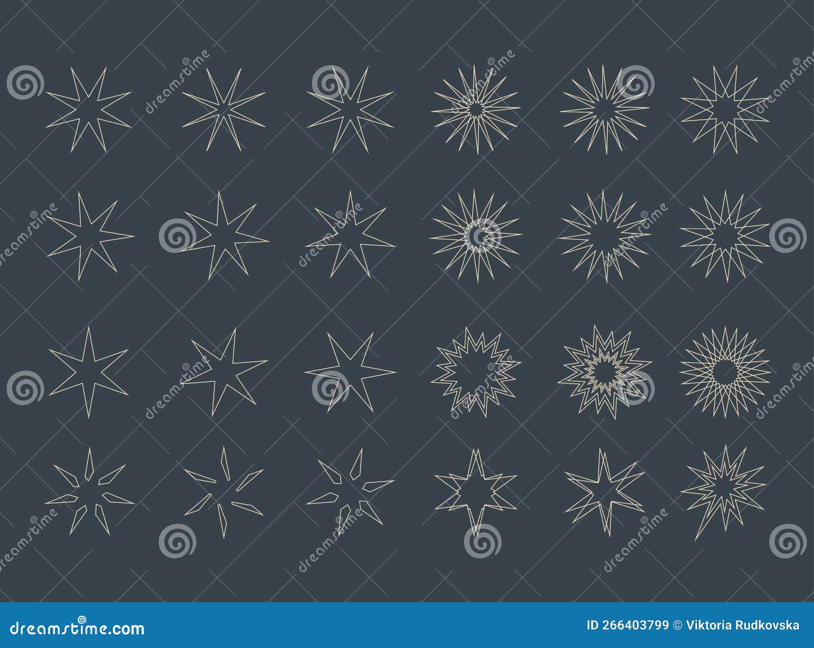 Star Design Set. Vector Shapes and Design Elements Stock Vector ...