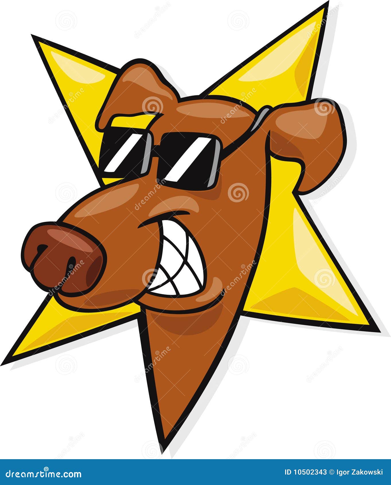 Star Dog Icon Stock Photos - Image: 10502343