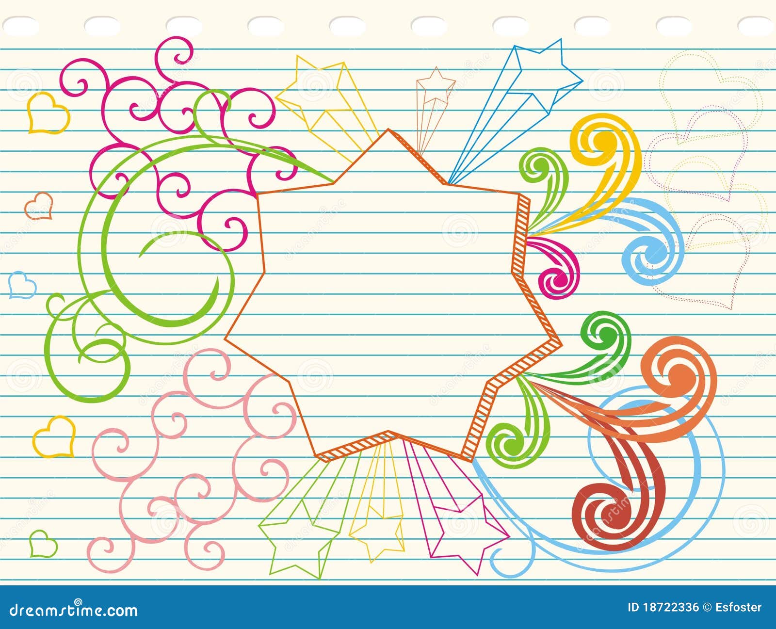 Star doodle stock vector. Illustration of freestyle, digital - 18722336