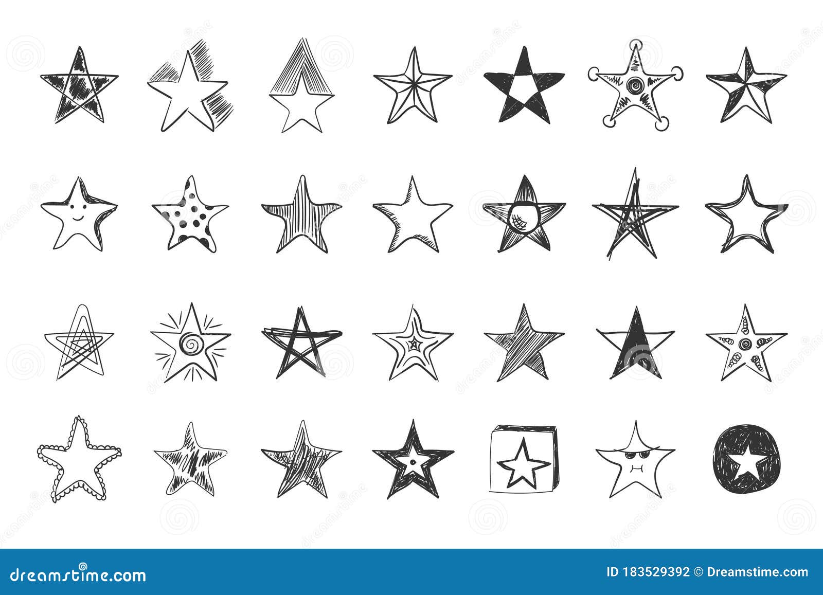 Star Doodles, Hand Drawn Vector Illustration | CartoonDealer.com #52719744 Star Doodles, Hand Drawn Vector Illustration | CartoonDealer.com #52719744