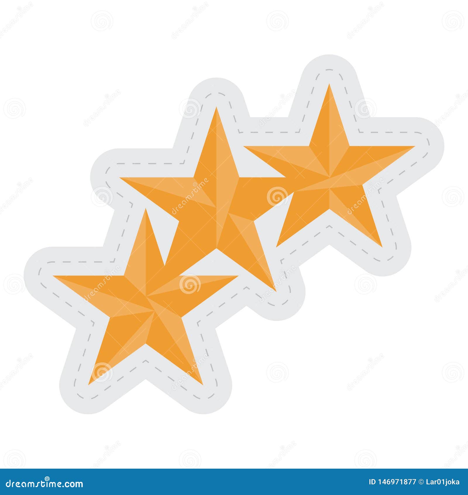 Star dotted sticker stock vector. Illustration of abstract - 146971877