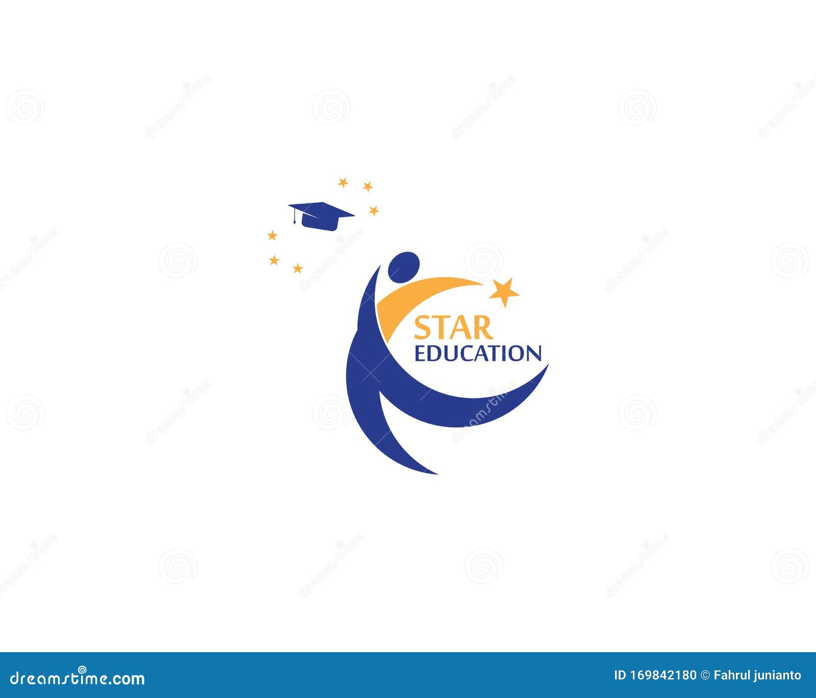 Star Education Logo Design Vector Stock Vector - Illustration of person ...