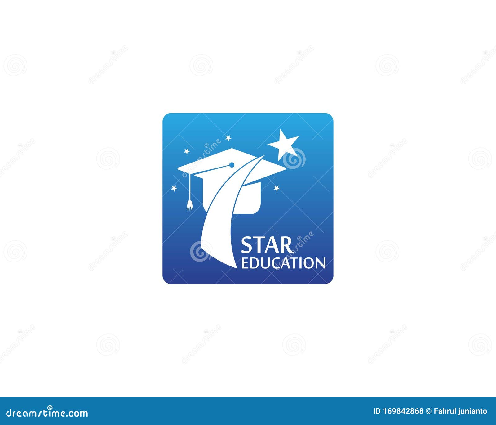 Star Education Logo Design Vector Stock Vector - Illustration of blue ...