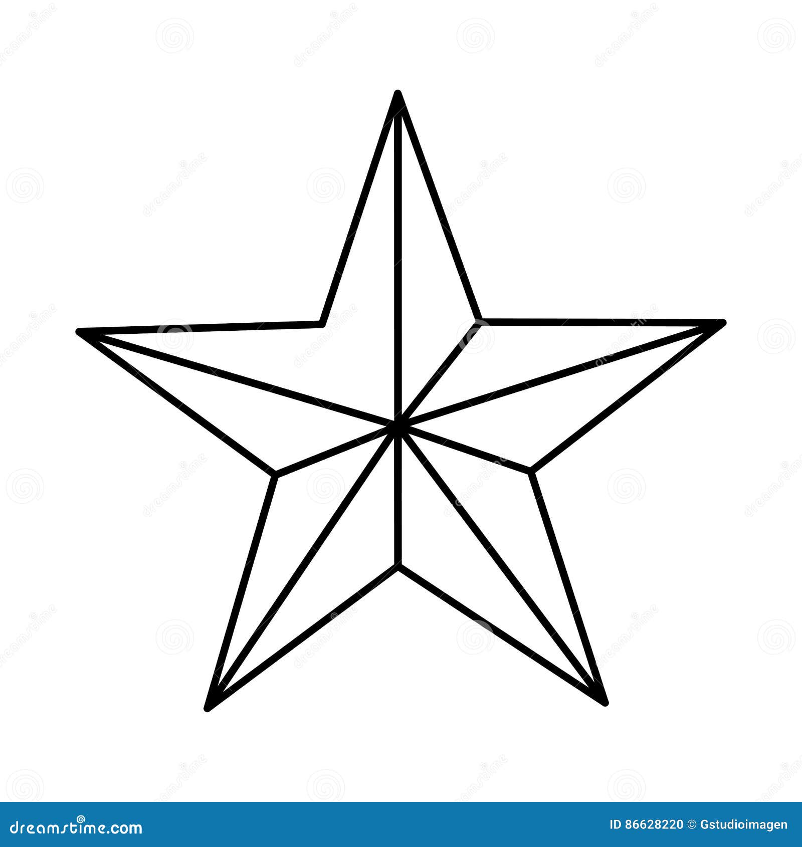 Star emblem isolated icon stock vector. Illustration of luxury - 86628220