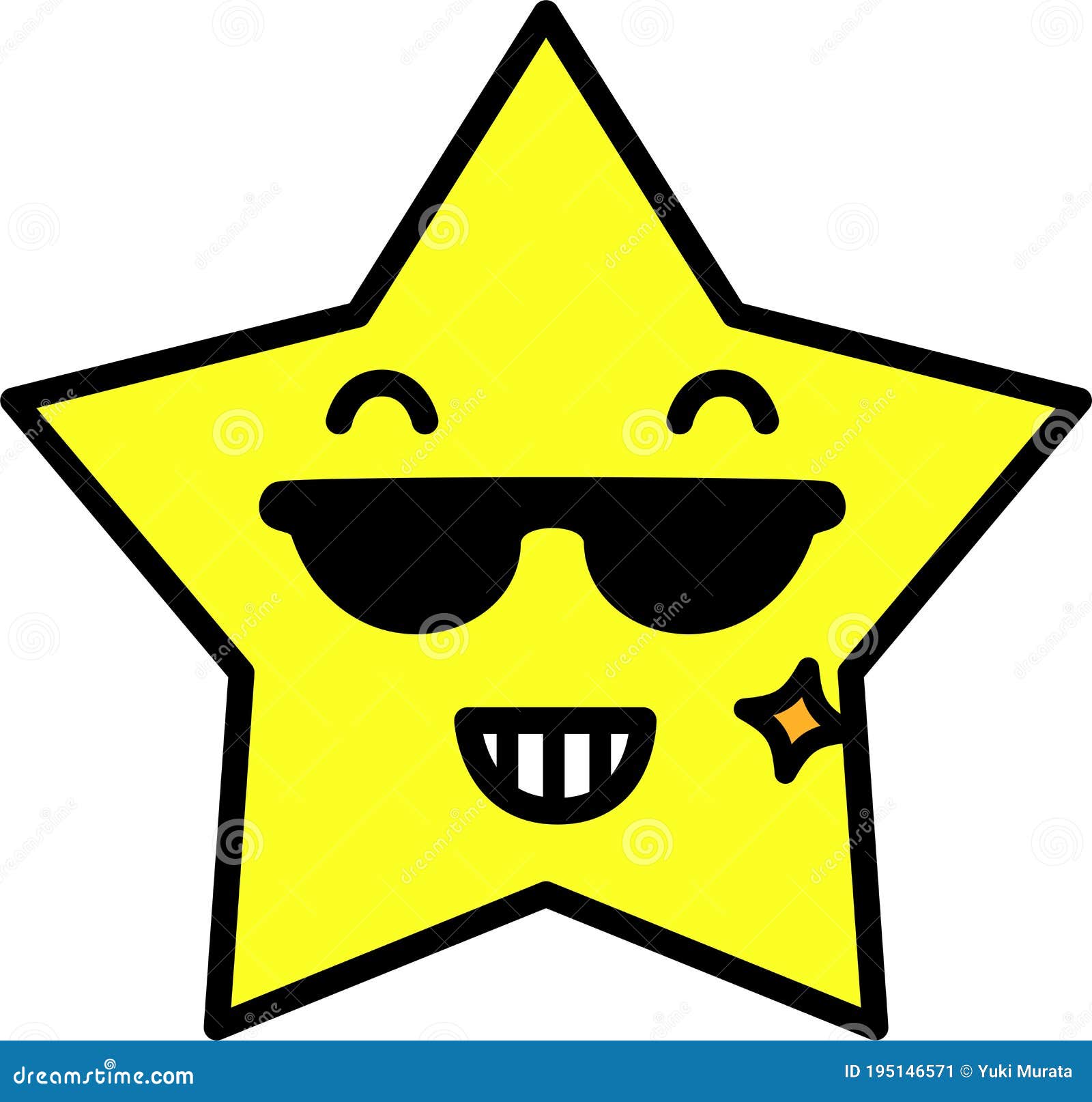 Star emoticon icon stock vector. Illustration of doubt - 195146571