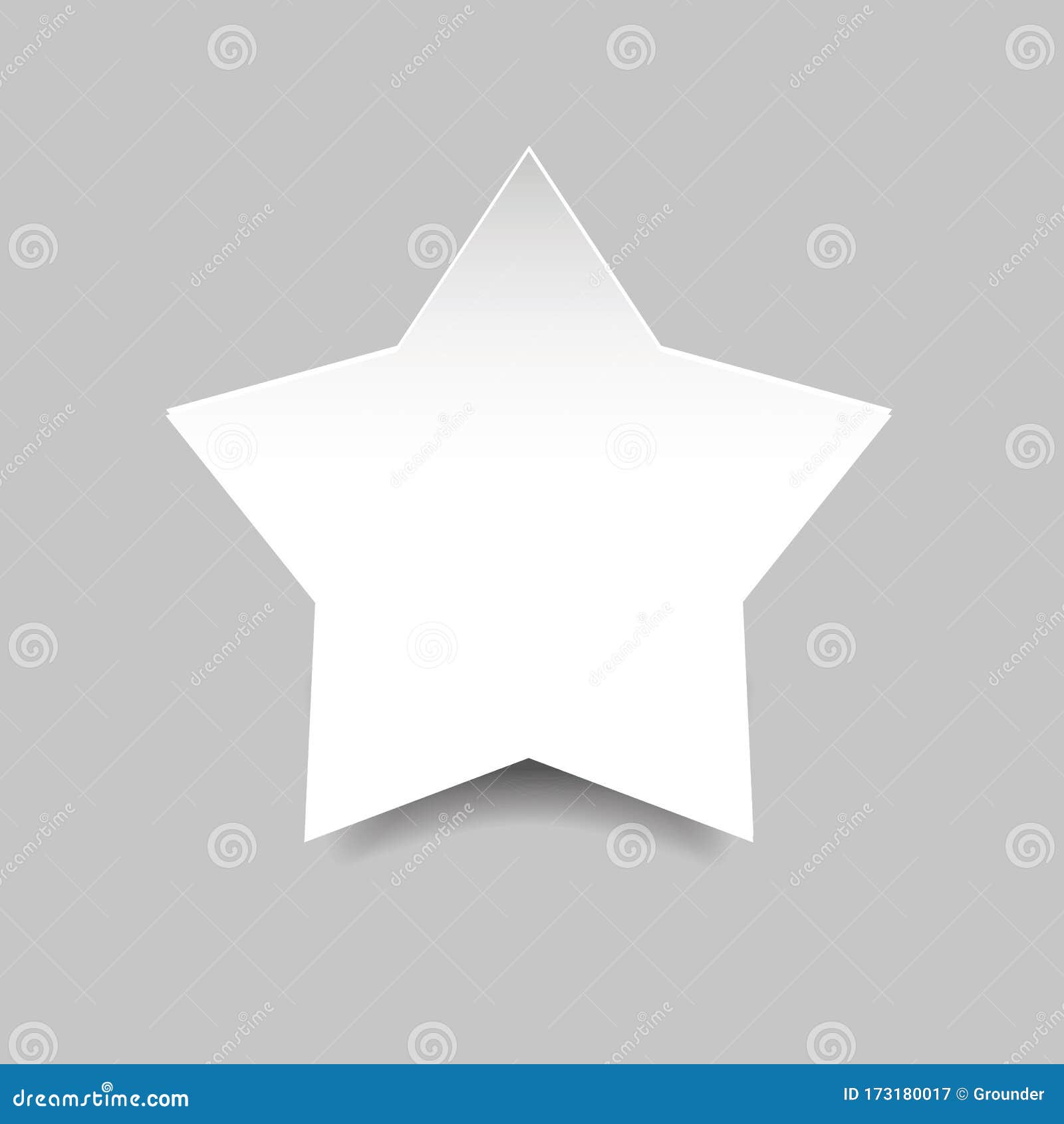 Star Empty Blank Label Sticker Stock Vector - Illustration of design ...