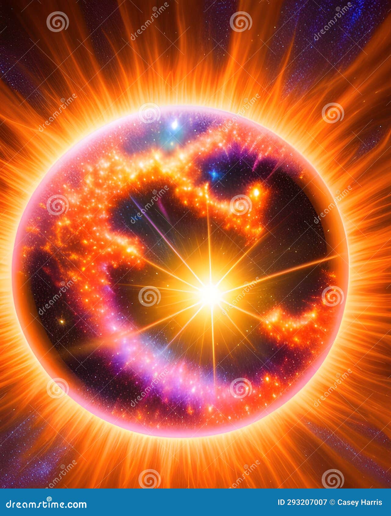 Star exploding stock illustration. Illustration of planet - 293207007