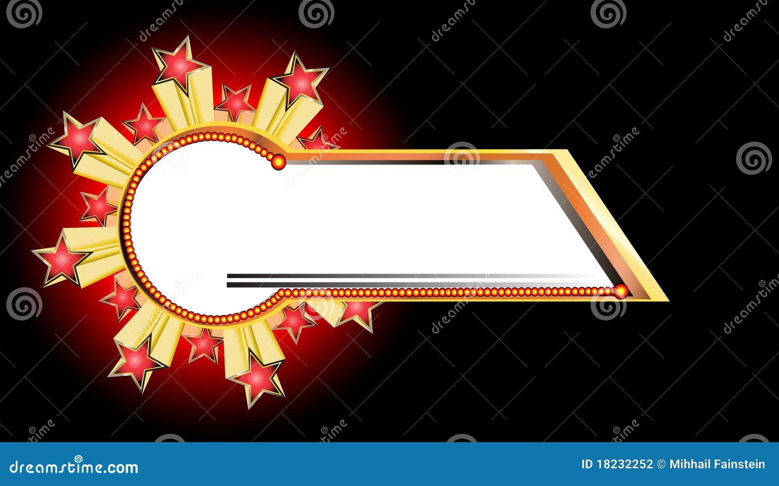 Star explosion banner stock illustration. Illustration of banner - 18232252