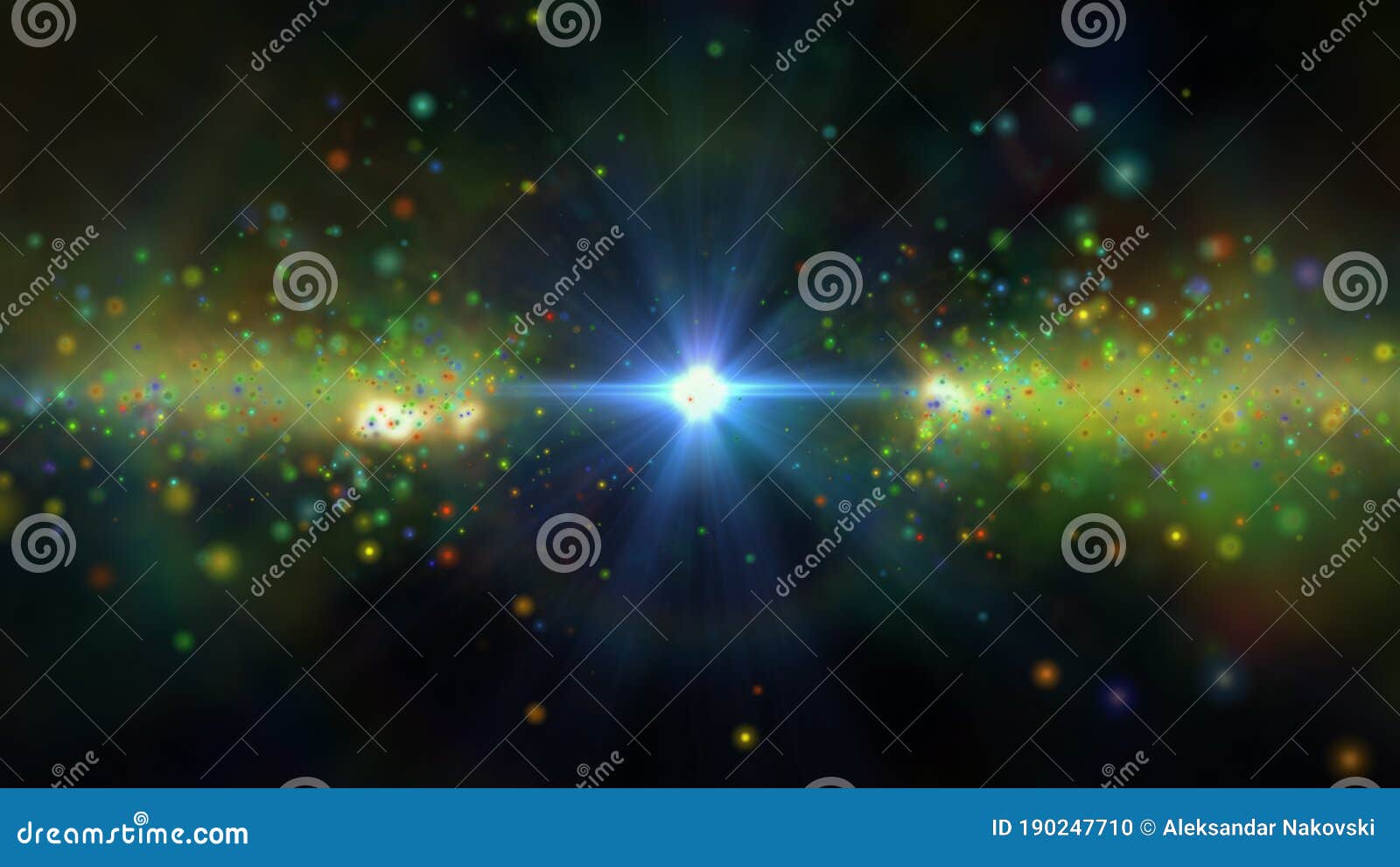 Star Explosion in a Galaxy of an Nebula Stock Illustration ...