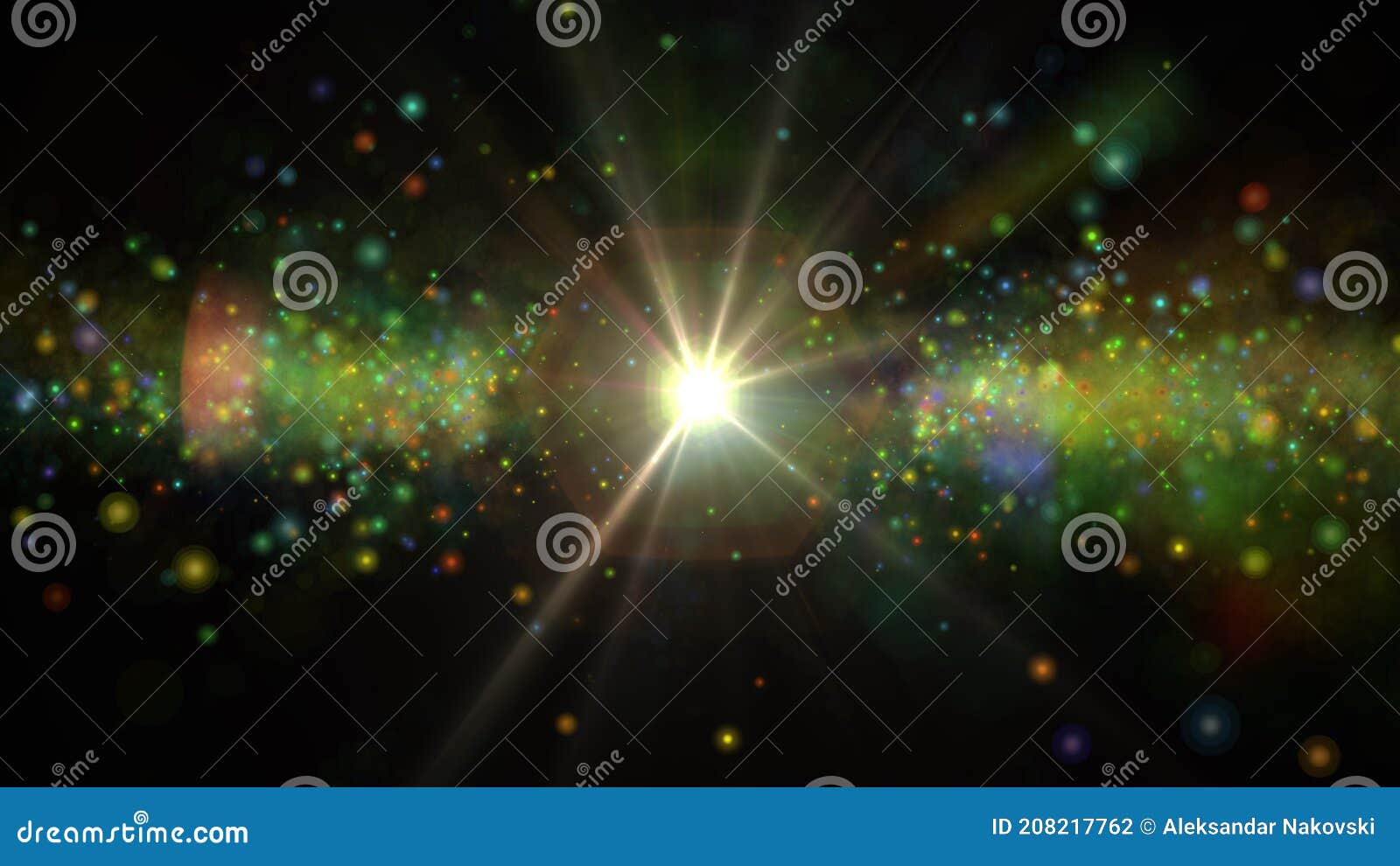 Star Explosion in a Galaxy of an Nebula Stock Illustration ...