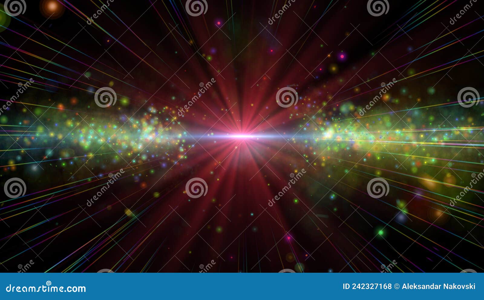 Star Explosion in a Galaxy of an Nebula Stock Illustration ...