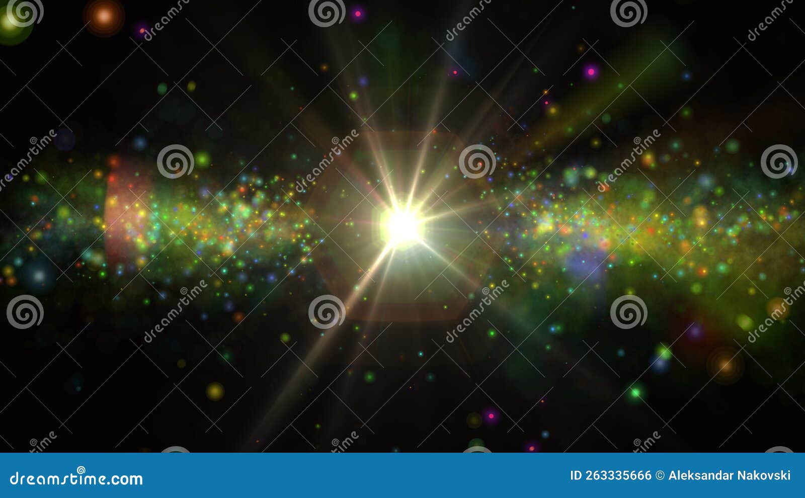 Star Explosion in a Galaxy of an Nebula Stock Illustration ...
