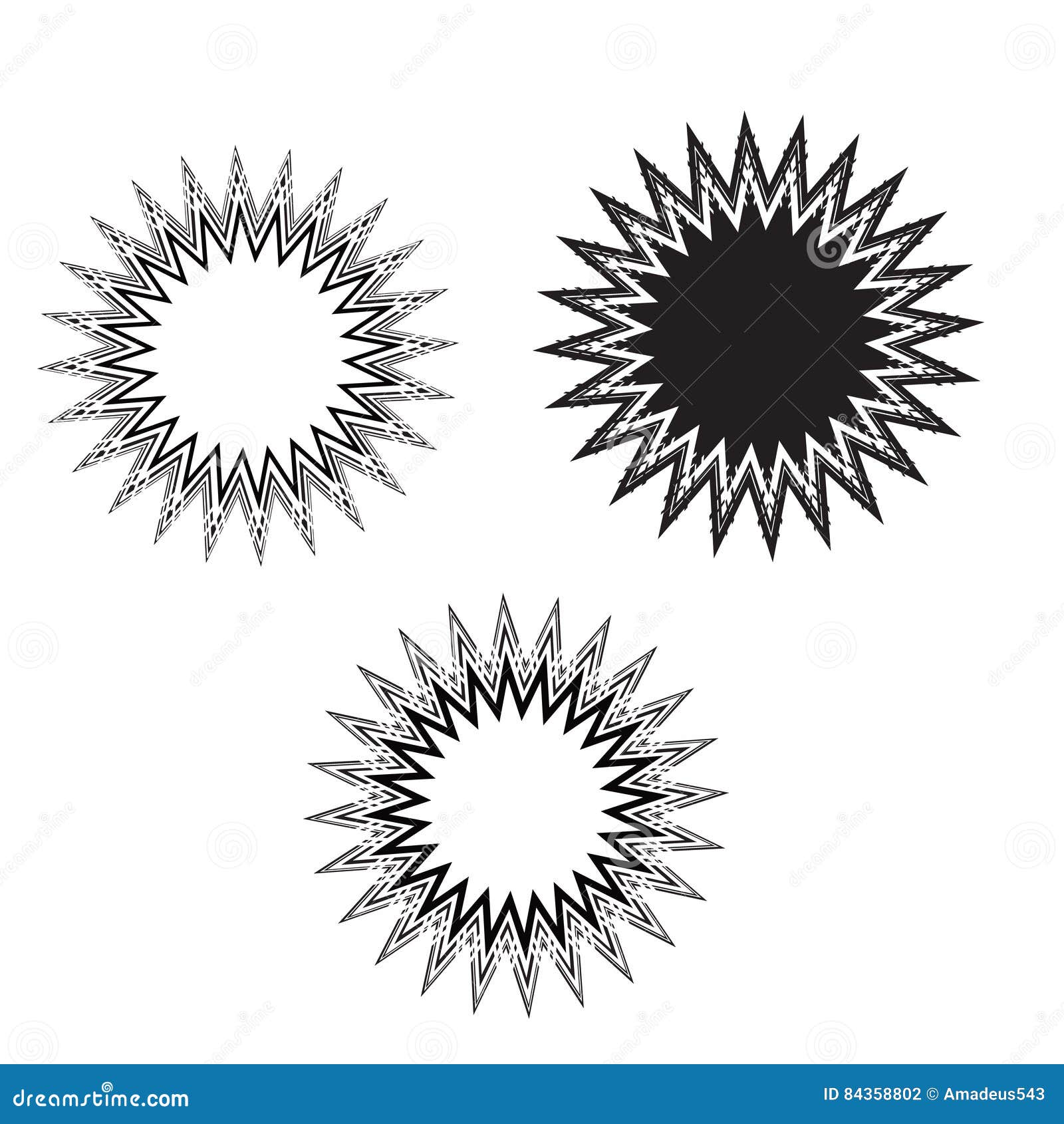 Star Explosion Label Sen, Sun, Sunrays Abstract Design Stock Vector ...