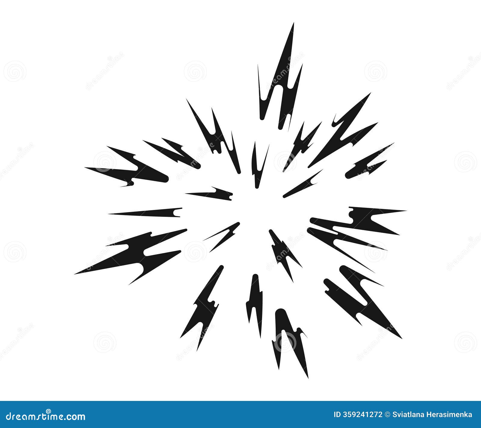 Star Explosion In Mango Style Large Explosion Of Bomb, Energy. Abstract ...