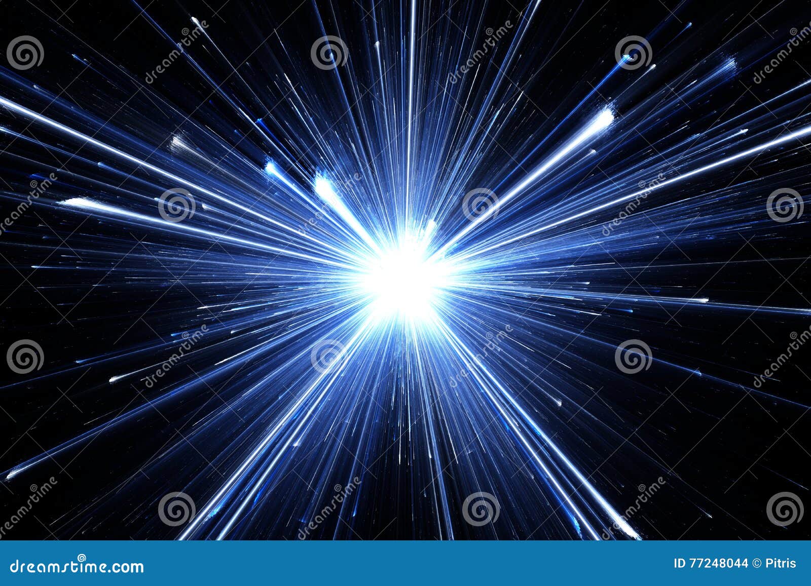Star Explosion with Particles Stock Illustration - Illustration of ...