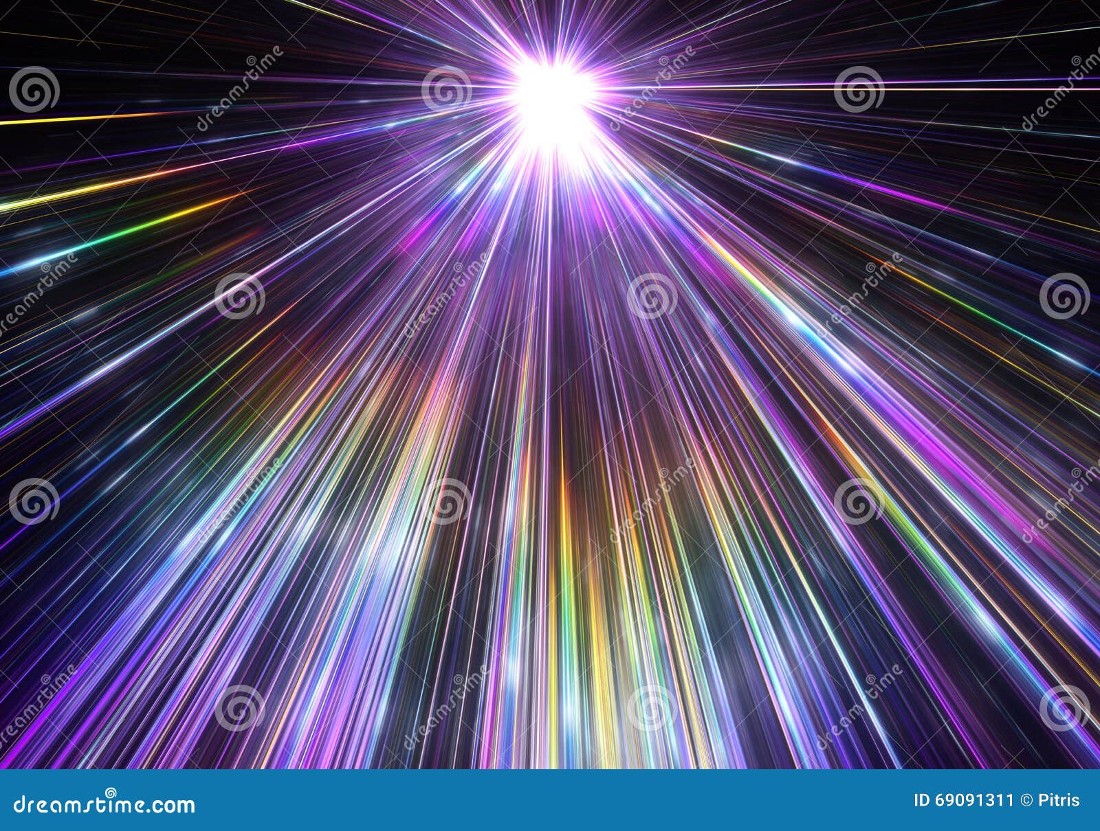 Star Explosion with Particles and Rays Stock Illustration ...