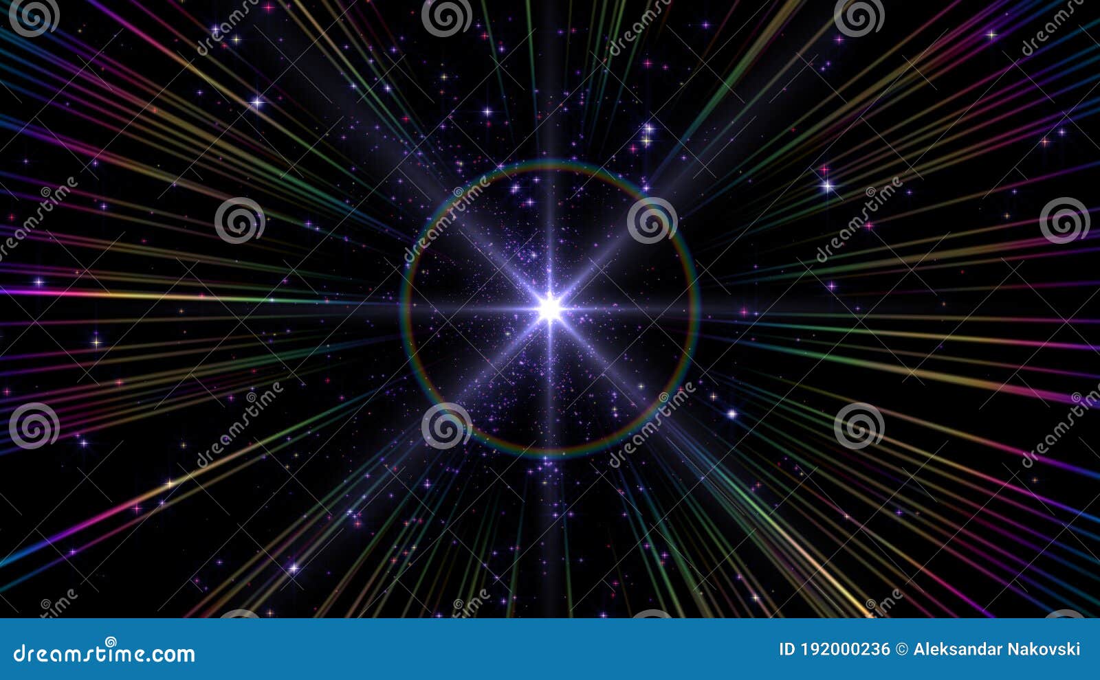 Star Explosion in Space, Star Ray Stock Illustration - Illustration of ...