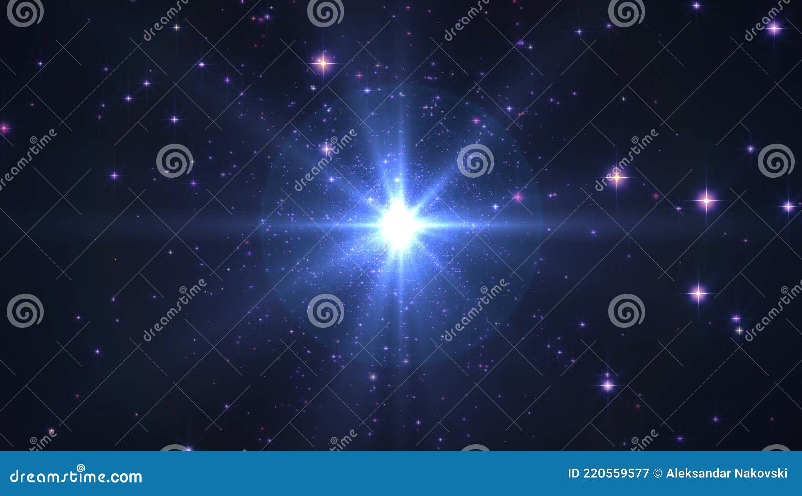 Star Explosion in Space, Star Ray Stock Illustration - Illustration of ...