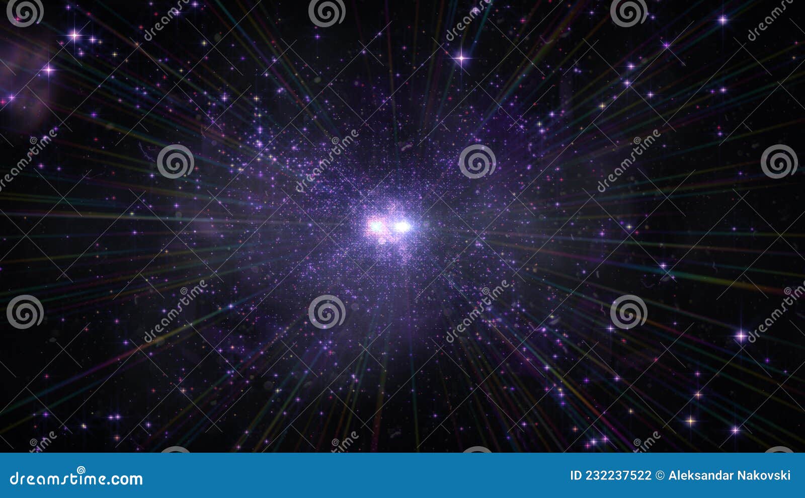 Star Explosion in Space, Star Ray Stock Illustration - Illustration of ...